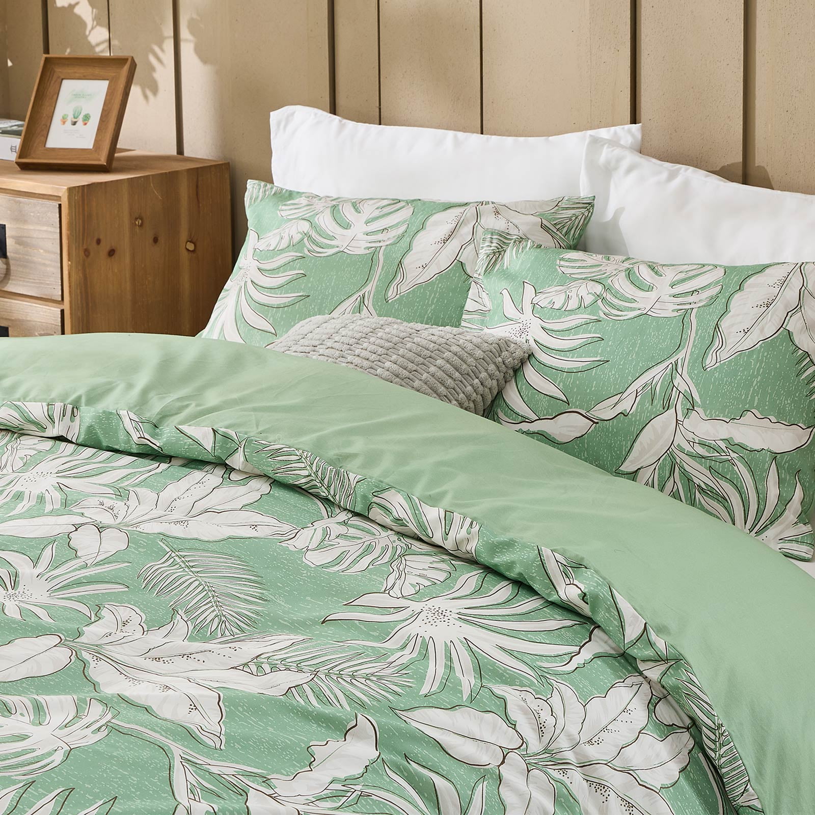 Gogreen 100% Cotton 3 Pieces Luxury Queen Duvet Cover Floral, Soft ...