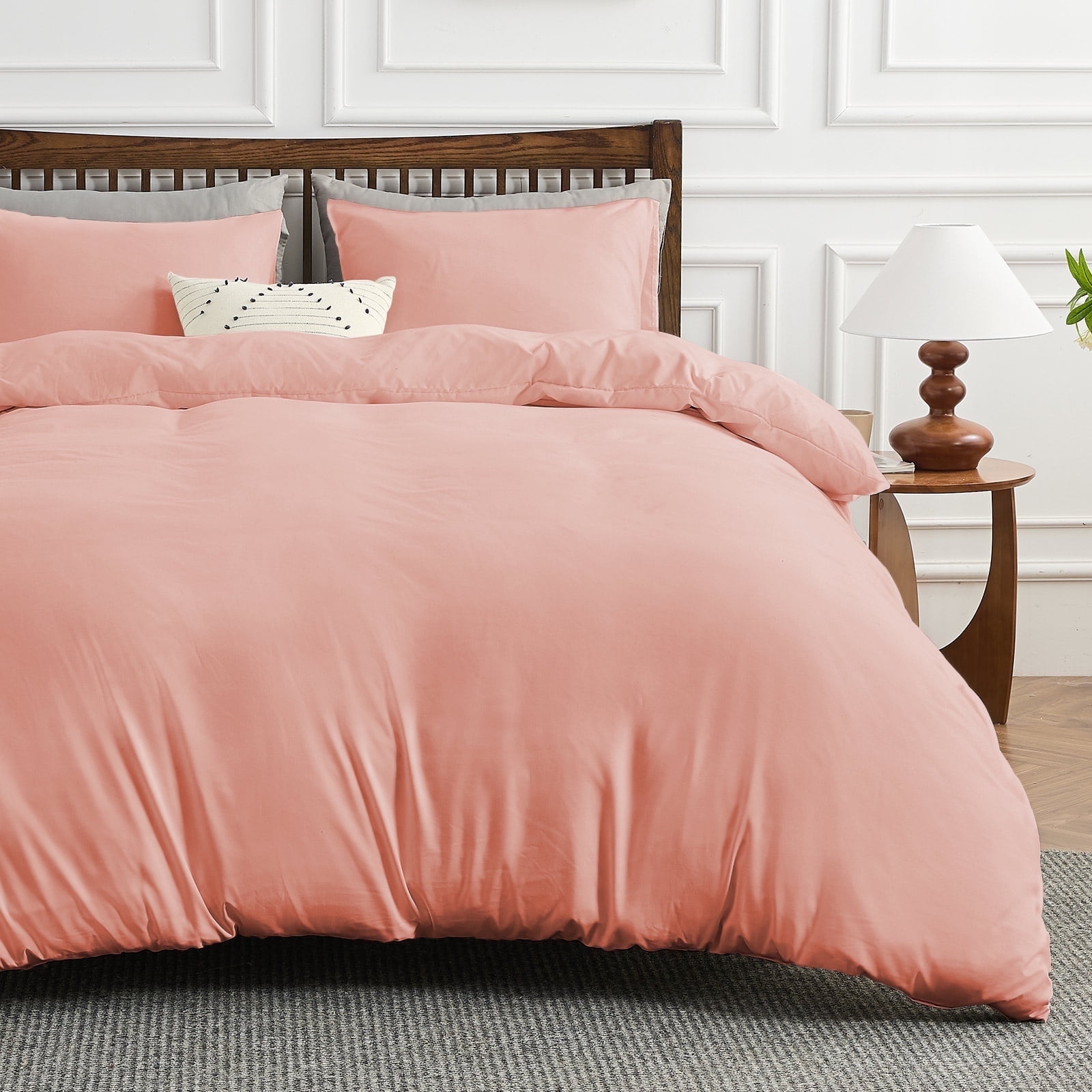 Hitime Luxury Queen Duvet Cover, Soft & Breathable Microfiber 3 Pieces ...