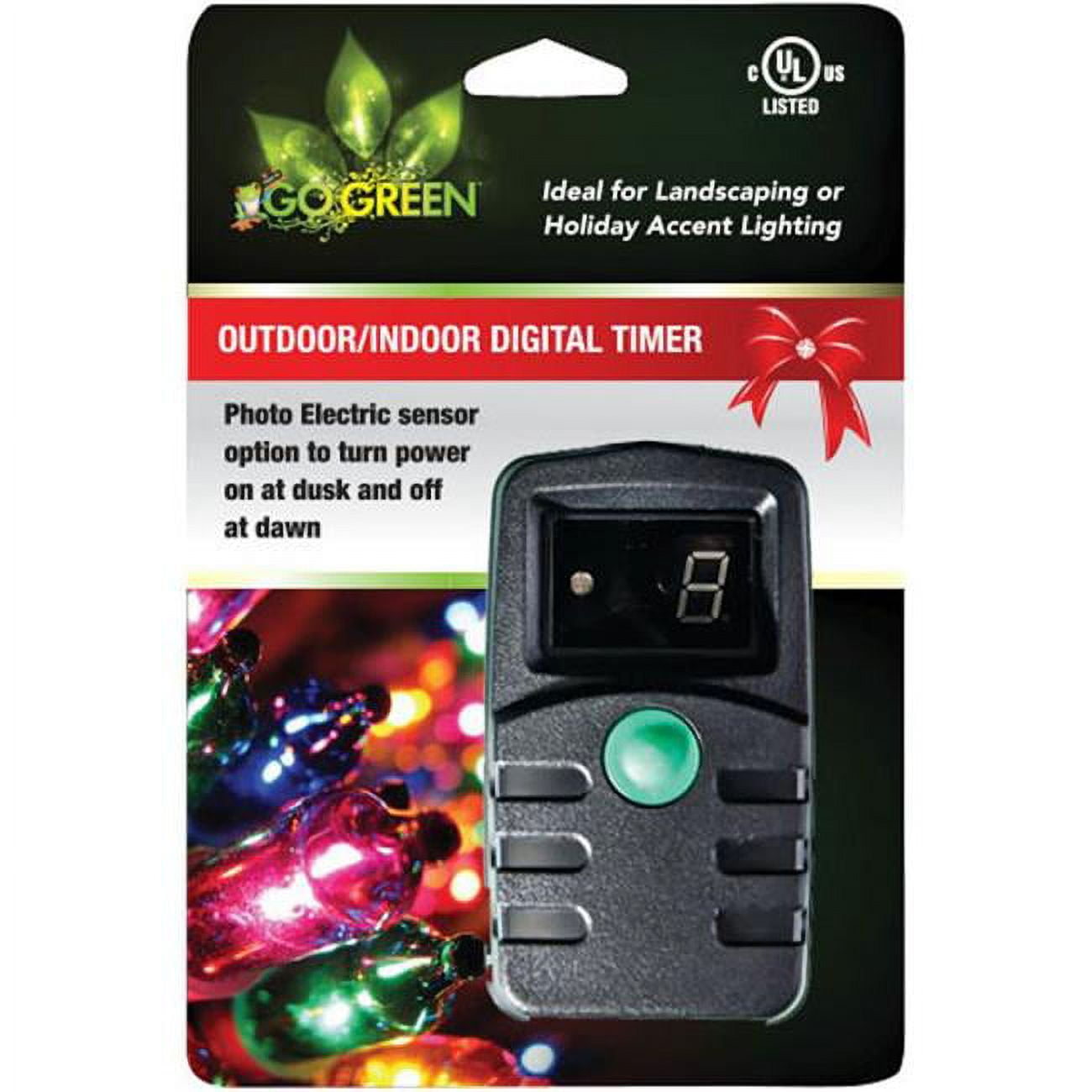 Gogreen Power GG-36003 Outdoor Digital Timer - Black - Walmart.com