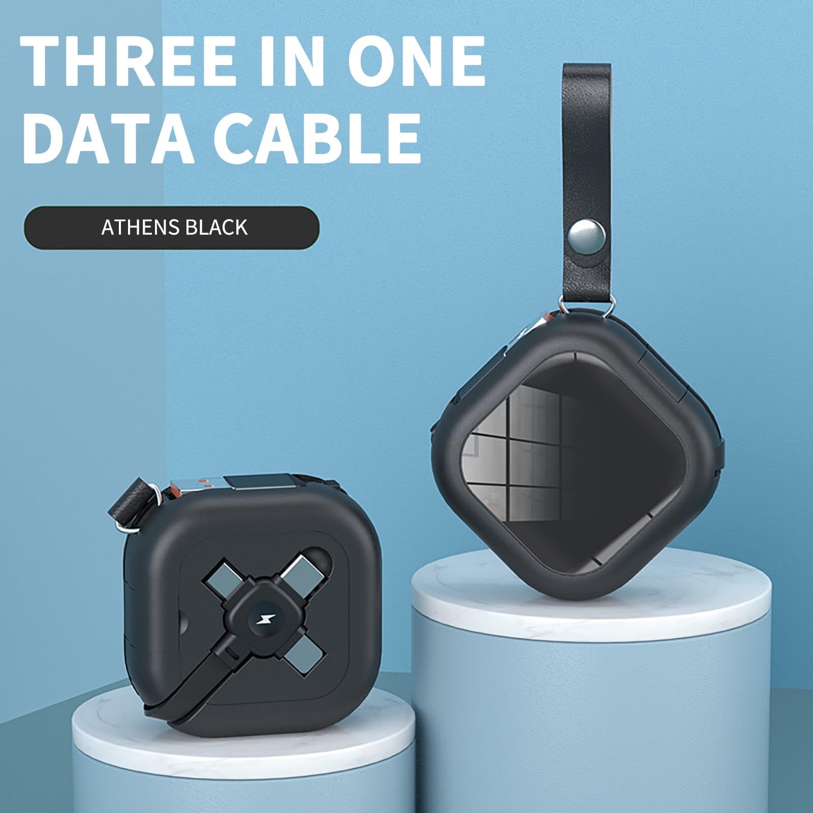 Gogusuu Cable Charger， One Drag Three Data Cables For Fast Charging, Suitable For , Android, T ...