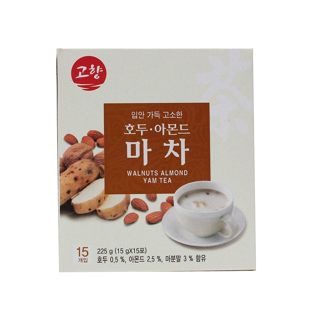 Gohyang Korean Traditional Walnut, Almond, and Yam Tea 15g x 15 Tea ...