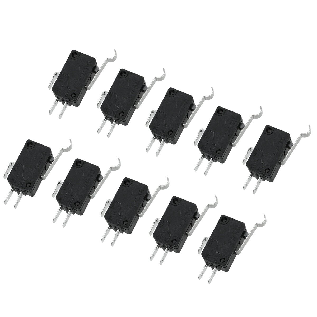 Goilinor 10 Pcs Waterproof Momentary Push Button 3 Long Hinge Lever ...