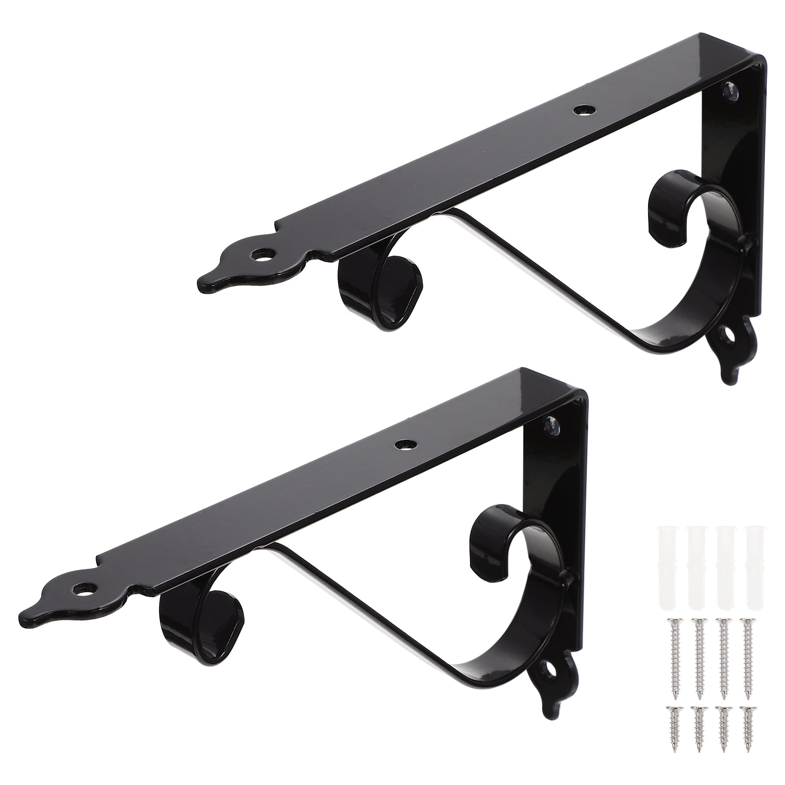 Goilinor 2 Sets of Household Wall Angle Brackets Wall Mounted Corner ...