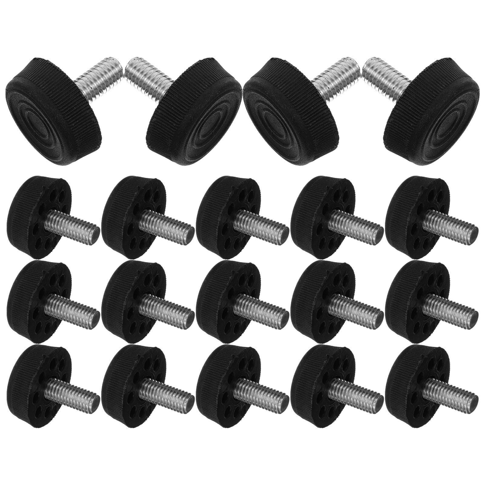 Goilinor 20Pcs Screw on Furniture Leveling Feet Adjustable Furniture ...
