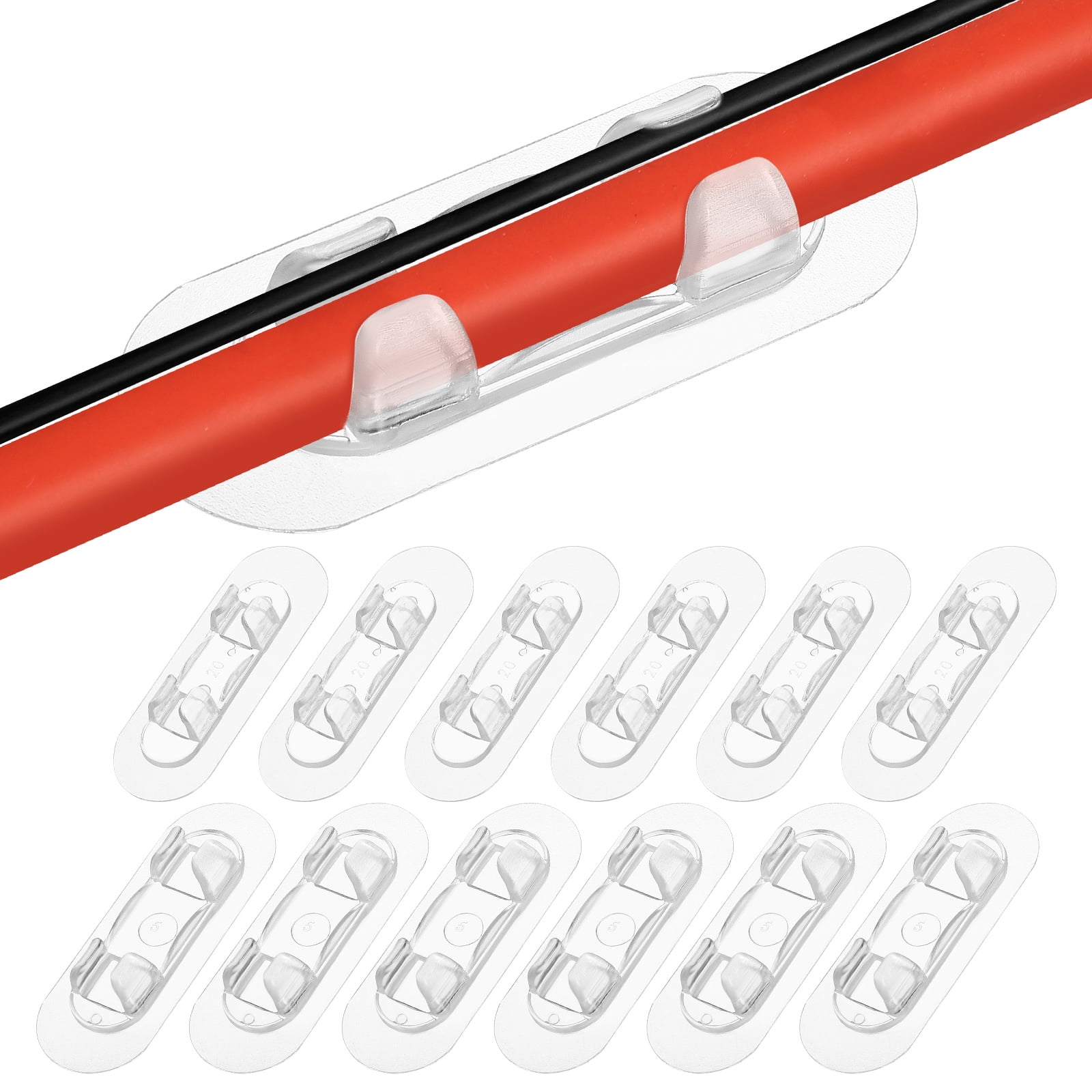 30 Pcs Cord Holders Wall Cord Clips Finisher Wire Clamp Wall Cable ...