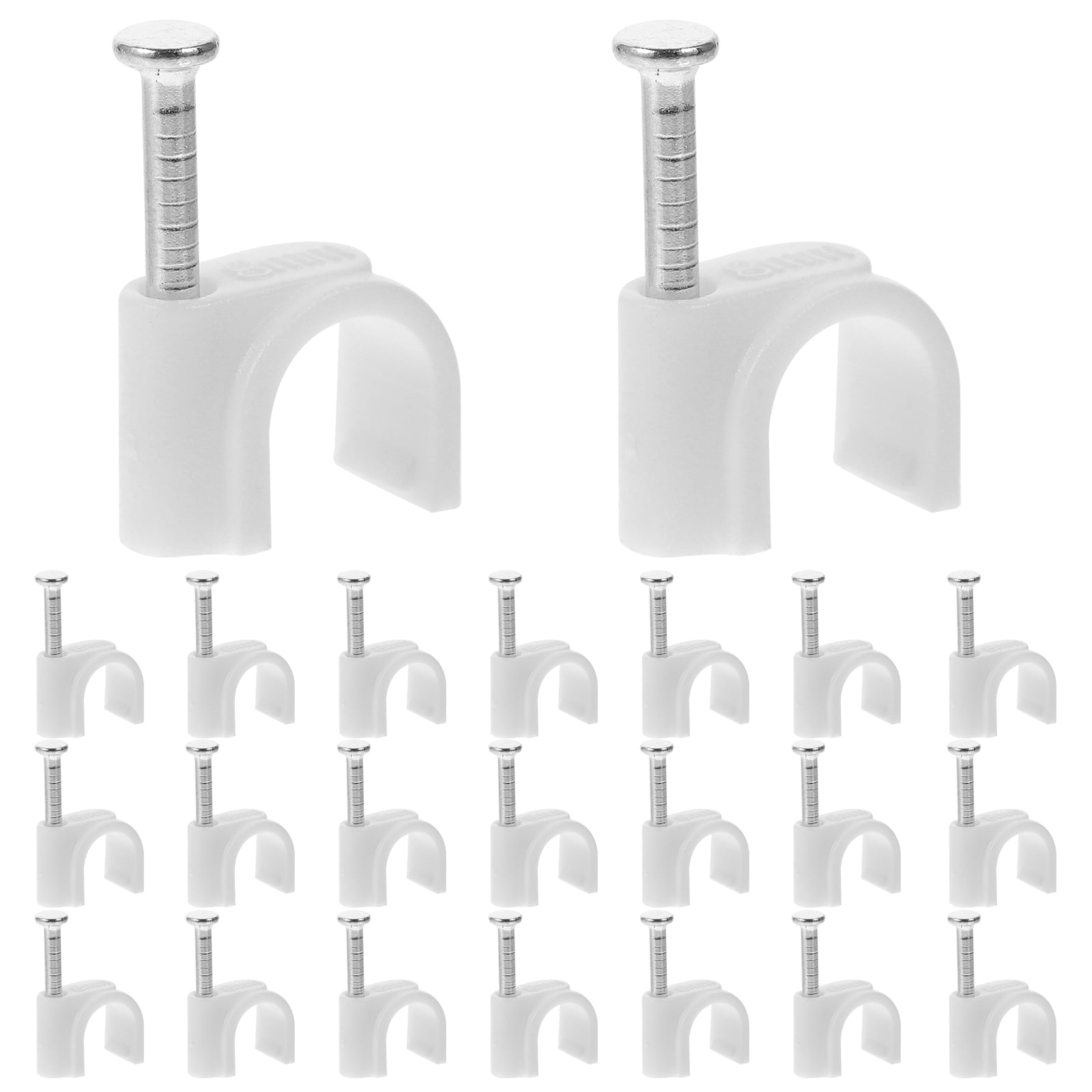Goilinor 300pcs Nail In Cable Clips Ethernet Cable Nails Wire Tacks ...