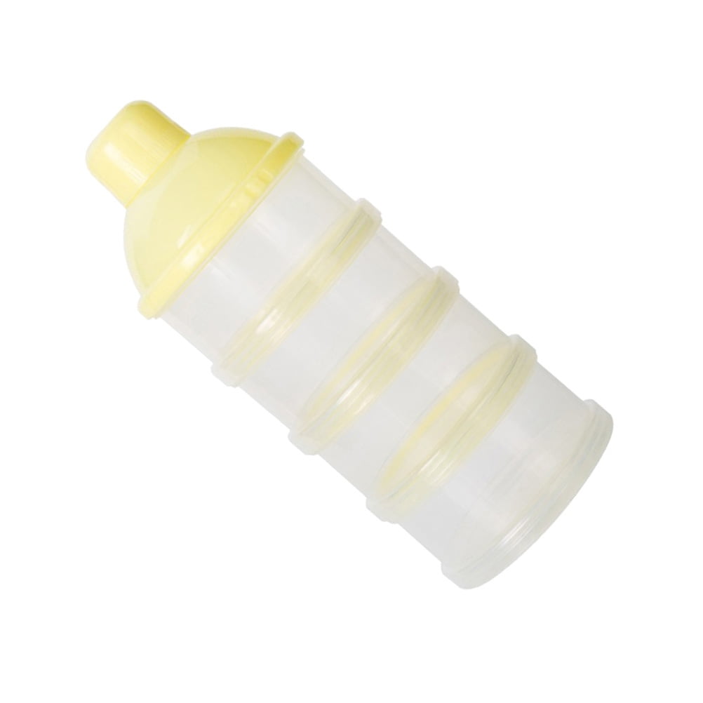 Goilinor Yellow Baby Formula Dispenser for Home Safe Plastic 3 Times ...