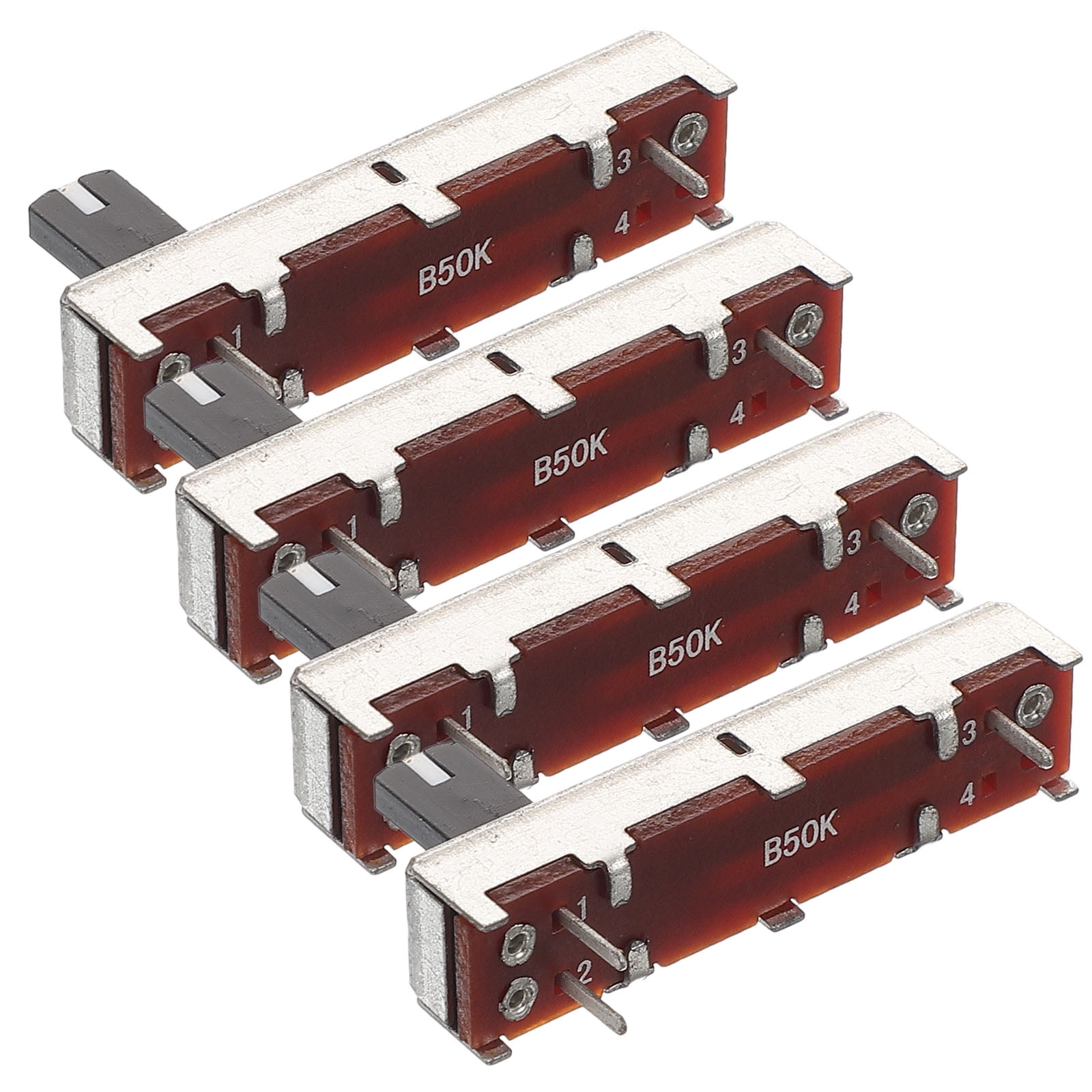 Goilinor 4pcs Slide Potentiometer Linear Straight Slide Potentiometer ...