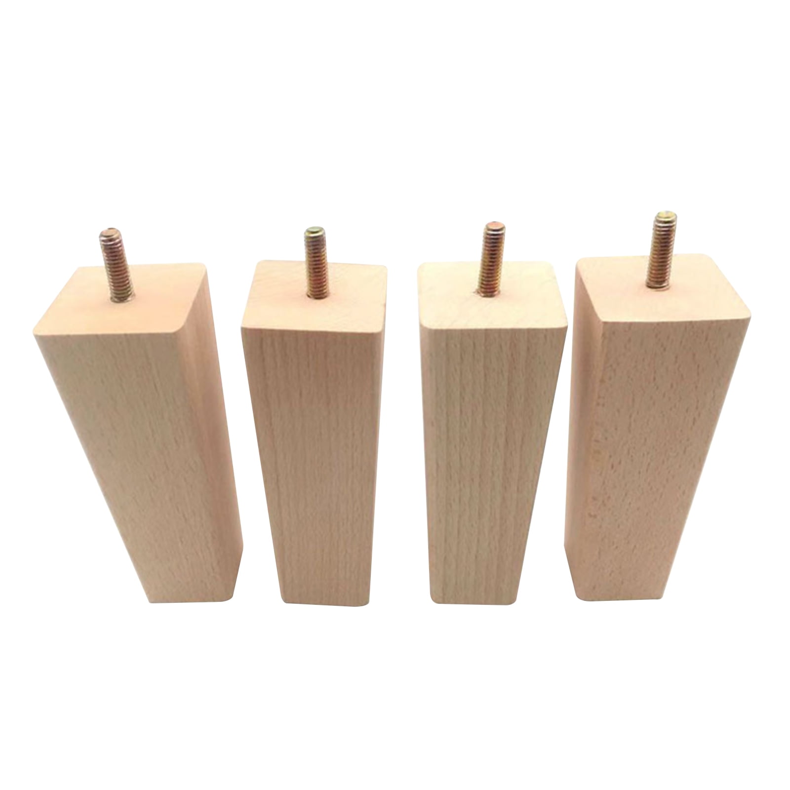 Goilinor 4pcs Solid Wood Table Chair Feet Replacement Furniture Legs ...