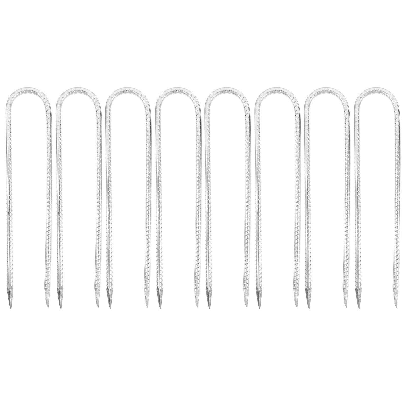 Goilinor 8pcs U-shaped Ground Nails Gardening Grass Cloth Fixing Ground ...