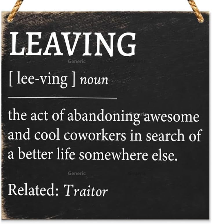 Going Away Gift for Coworker Leaving Funny Office Decor Farewell Gifts ...