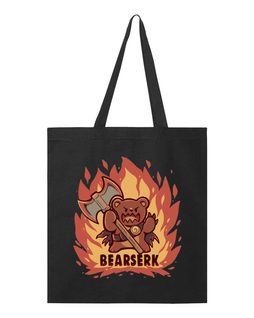 Going BEARserk Tote Bag with Funny Bear Rage and Humor Style - Walmart.com