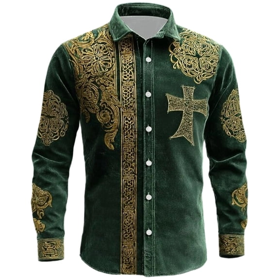 Going Out Shirts for Men Saint Patrick'S Day Button Down Long Sleeve ...