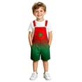 Going Out Shorts for Little Boy Print Suspender Play Young Fans Sports ...