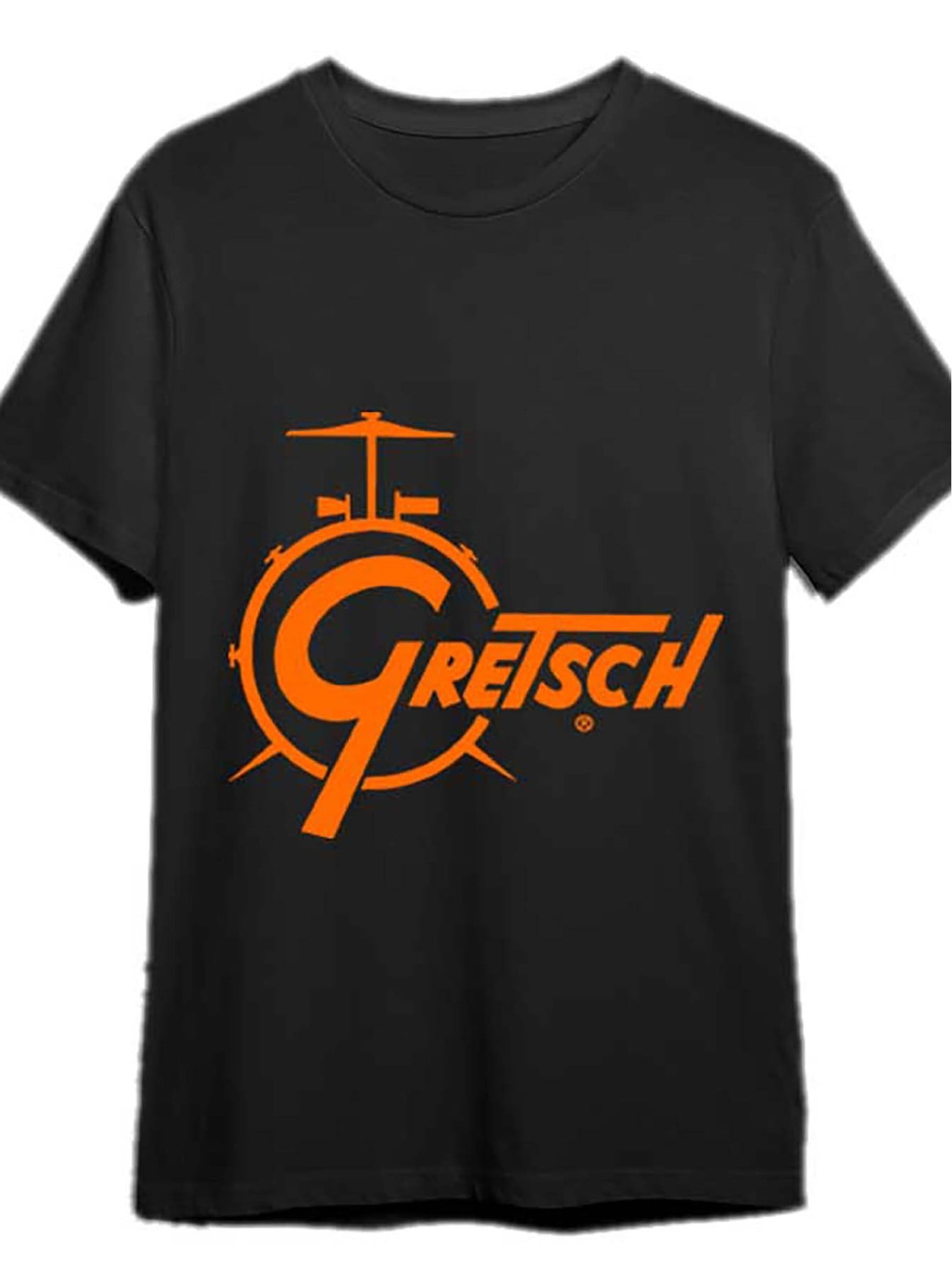 Going Outfits - Men’s Black Gretsch Drum Logo Graphic T-Shirt - Short ...