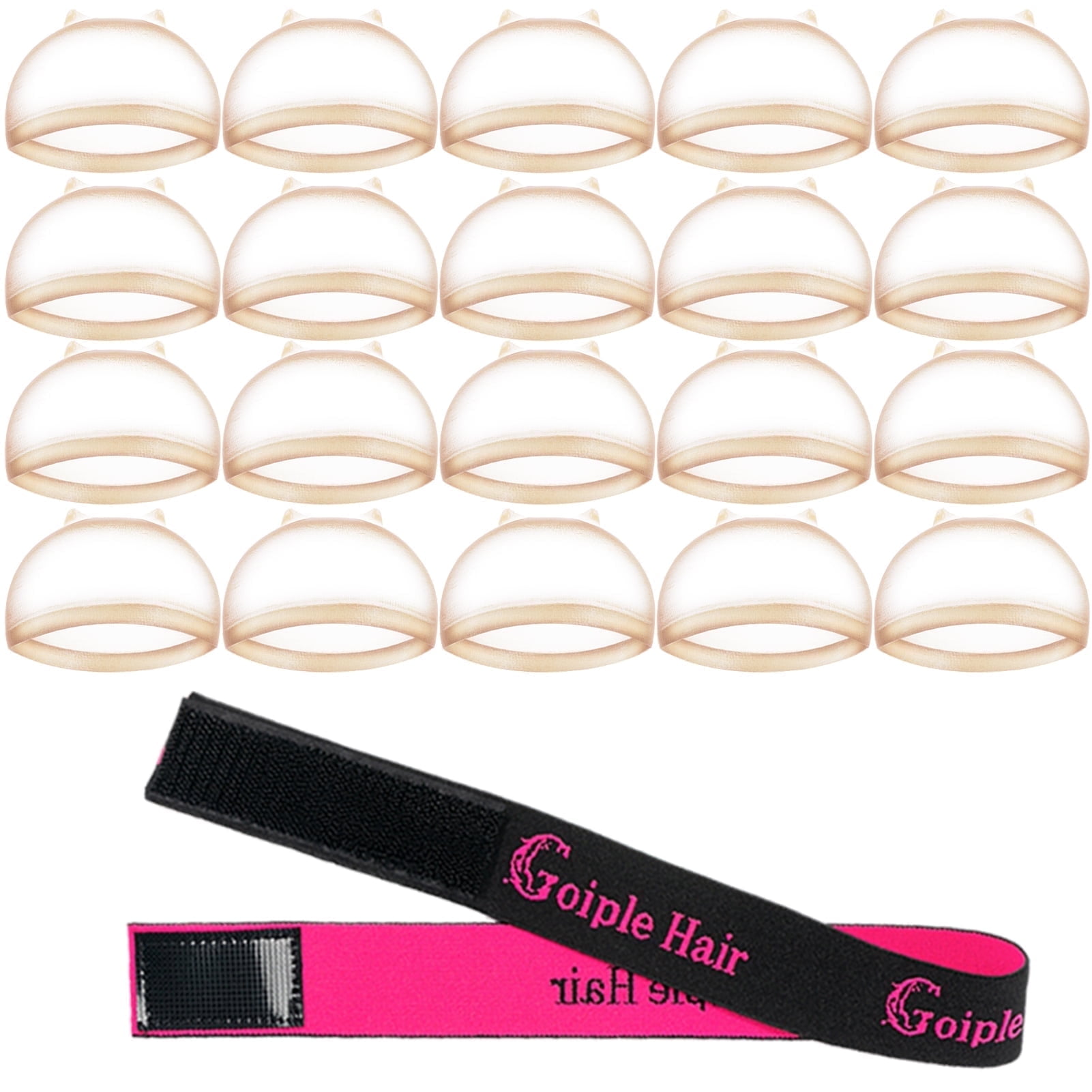 Goiple 21Pieces Wig Caps, Stretchy Nylon Wig Cap, Wig Caps for Women ...