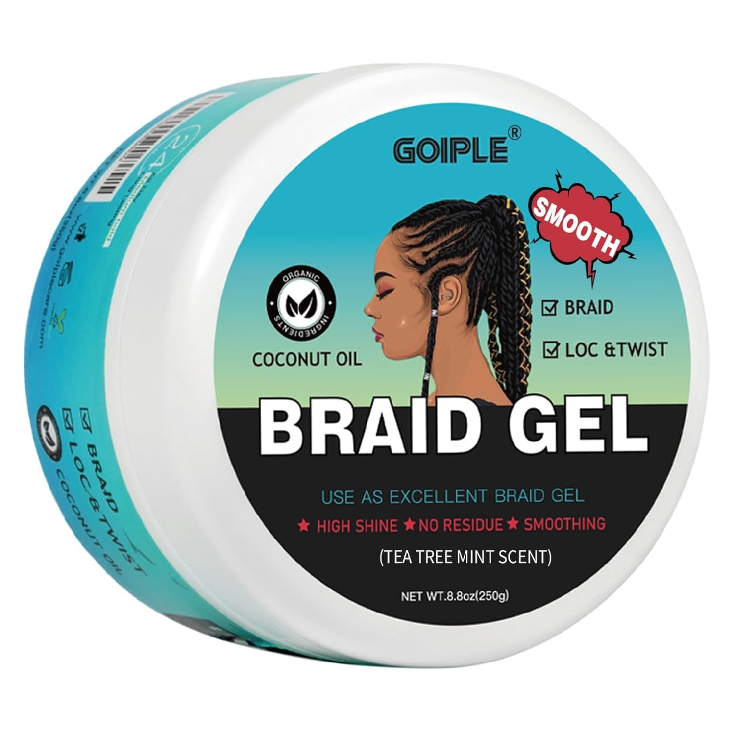Goiple Extra Hold High Shine Braid Gel for Twist 8.8oz - Walmart.com