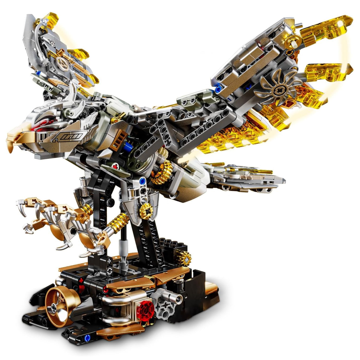 Goirzi 1168Pcs Mechanical Eagle Building Blocks Set - Animals Building ...