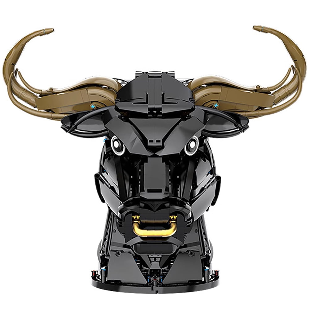 Goirzi 1460Pcs Bull Head Building Blocks Set - Animals Building Blocks ...