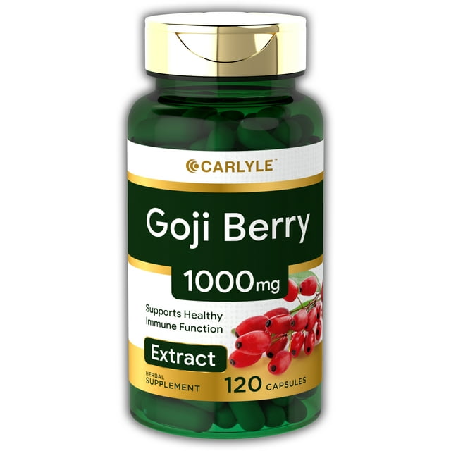 Goji Berry Extract 1000mg | 120 Capsules | from Wolfberry Plant | by ...