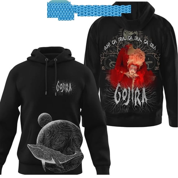 Gojira Ah Ca Ira Ca Ira Ca Ira Hoodie T-Shirt - Walmart.com