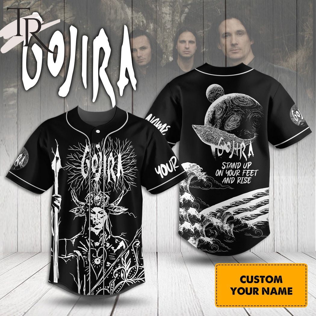 Gojira Stand Up On Your Feet And Rise Custom Baseball Jersey - Walmart.com