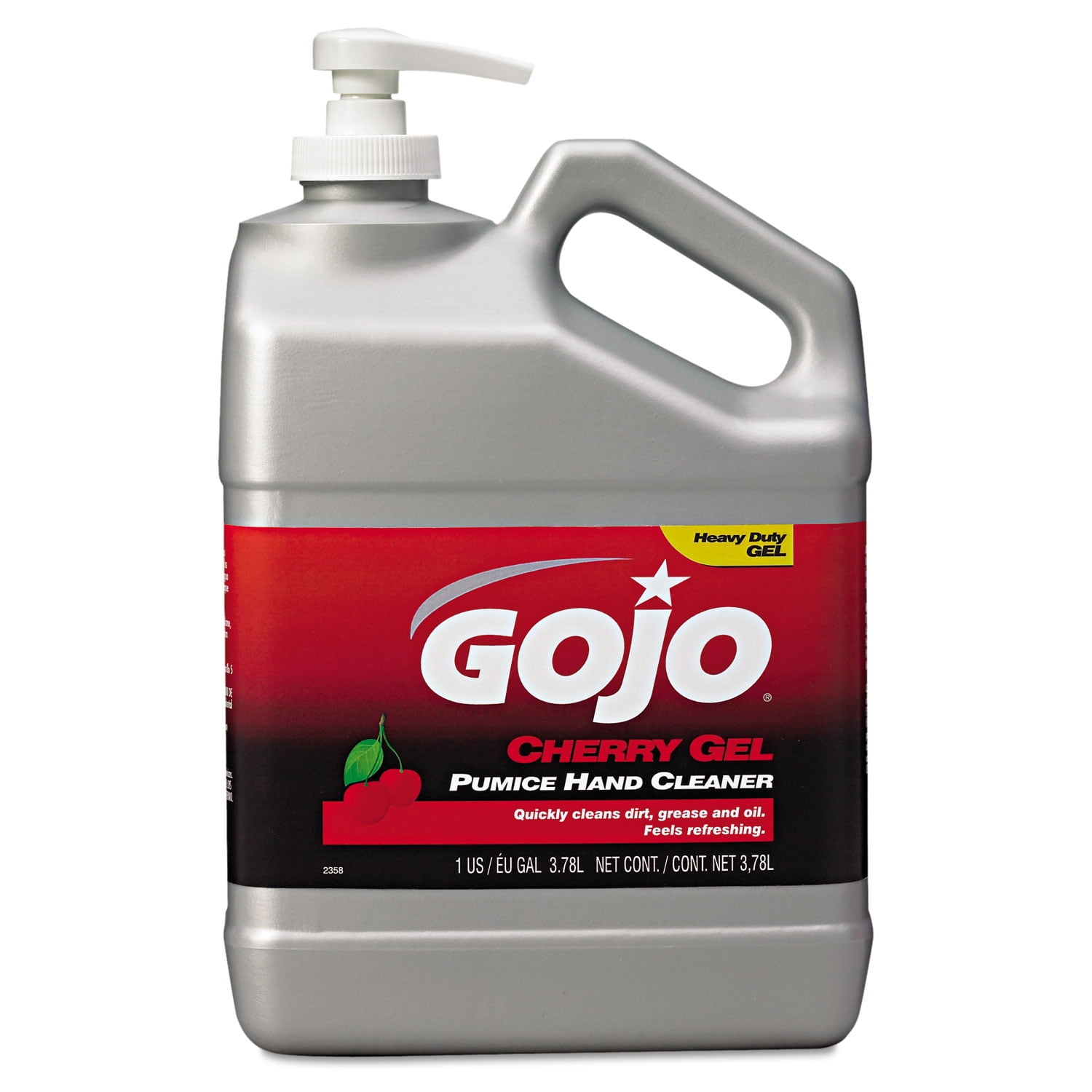 Gojo® Cherry Gel Pumice Hand Cleaner, 1 gal Pump Bottle, 1/Each ...