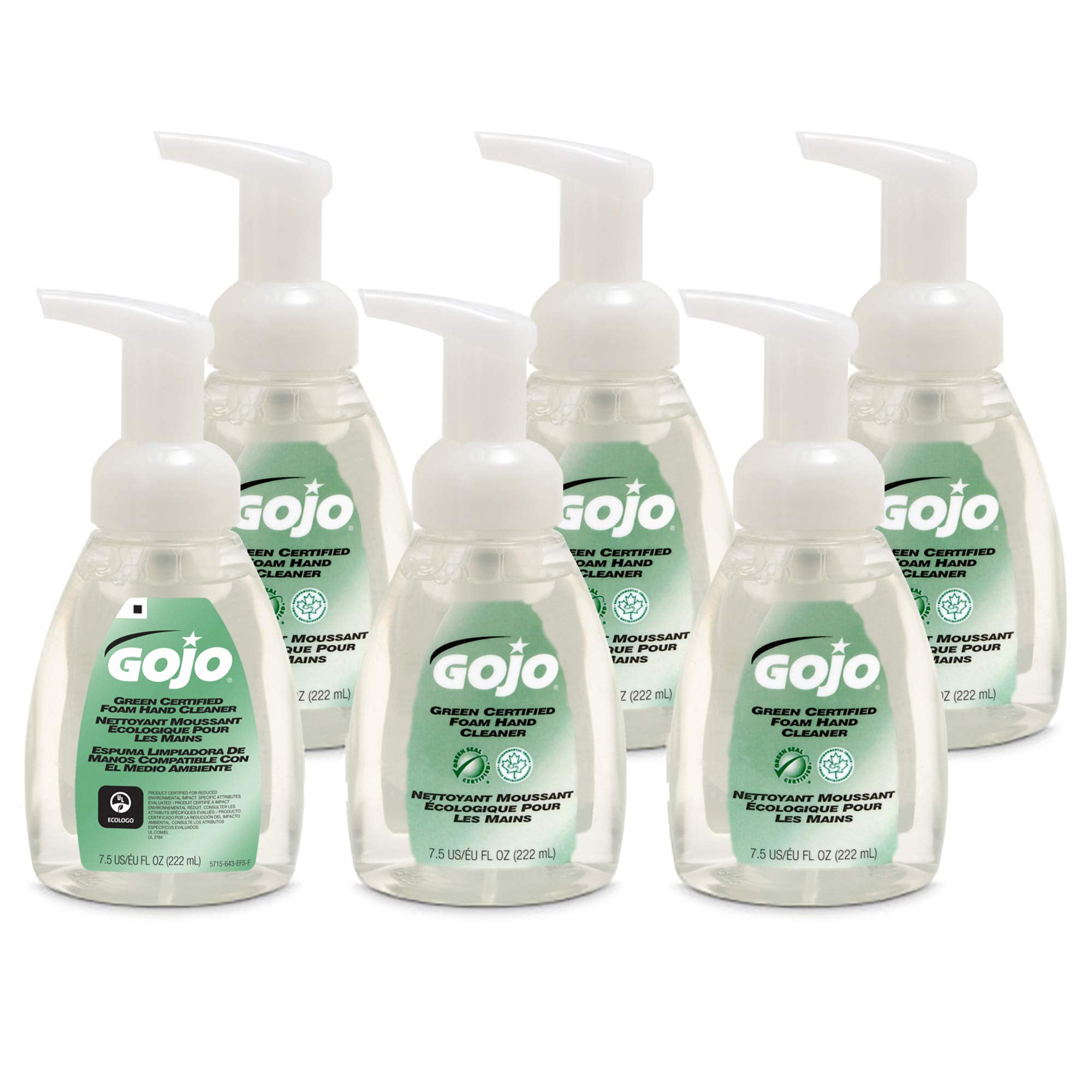 Gojo Green Certified Foam SE33 Hand Cleaner, Fragrance Free, 7.5 fl oz ...