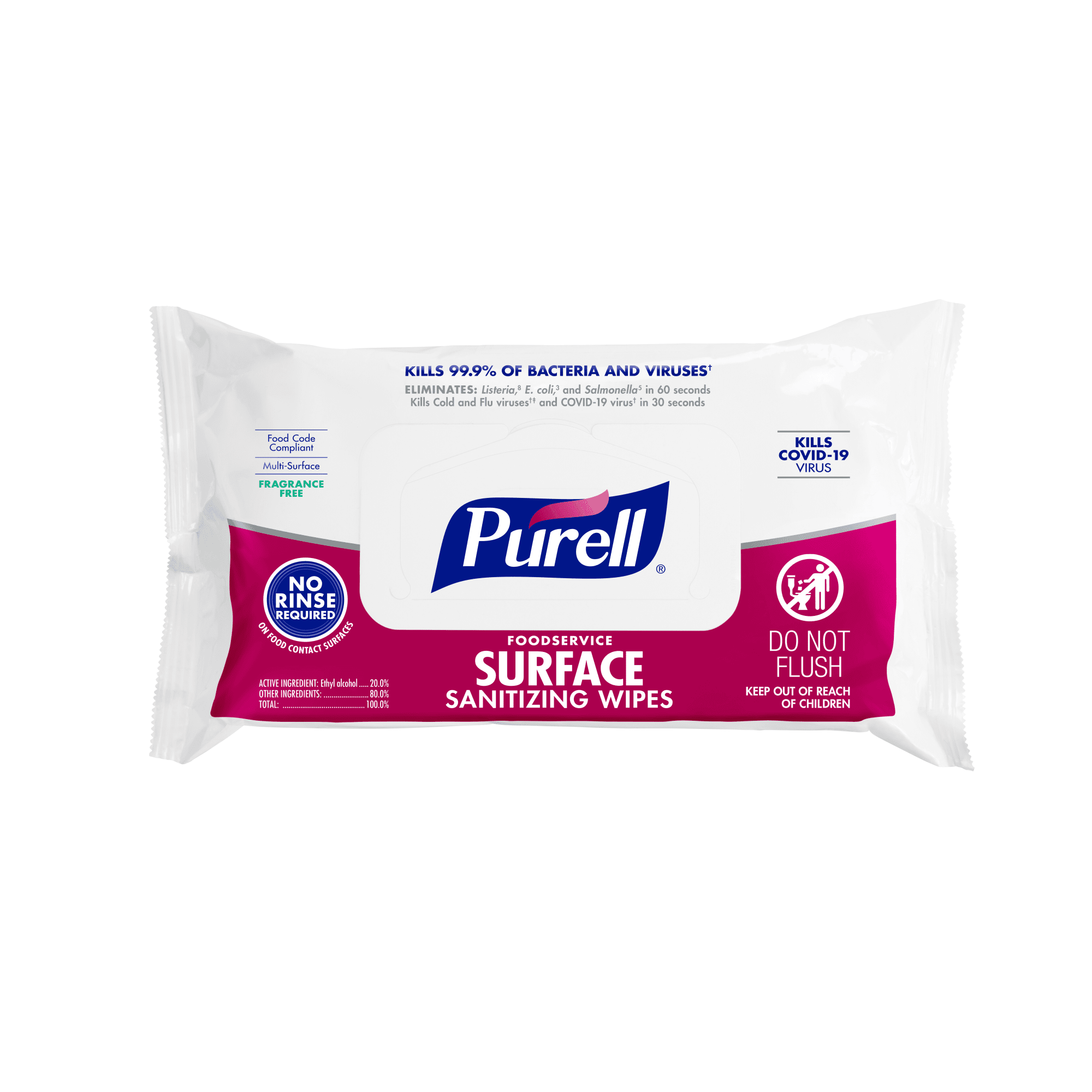 PURELL Foodservice Surface Sanitizing Wipes 72 Wipes/Container (9371-12 ...