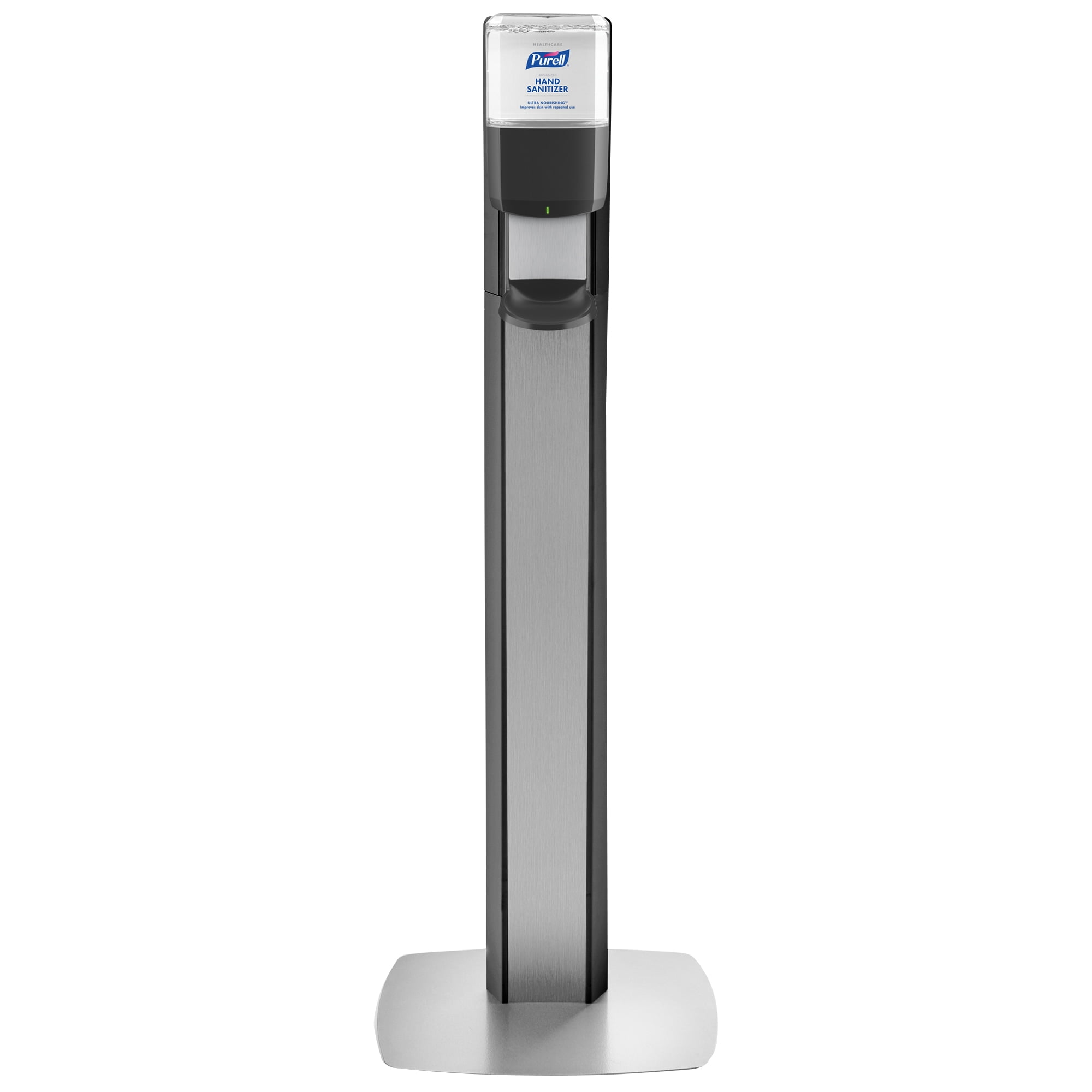Gojo Messenger ES8 Silver Panel Floor Stand with Dispenser Floor Stand ...