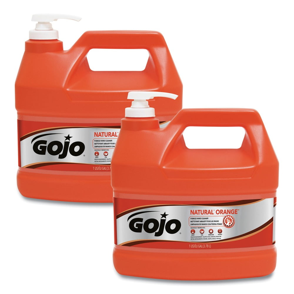 Gojo® NATURAL* ORANGE Pumice Hand Cleaner - Orange Citrus Scent - 1 Gal ...