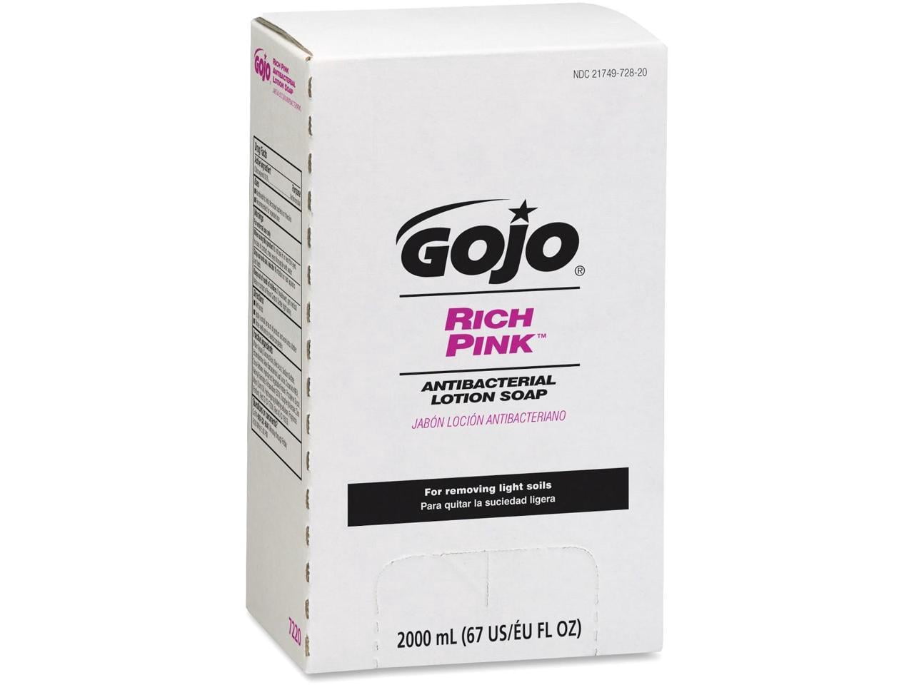 Gojo Rich Pink Antibacterial Lotion Soap Refill - Walmart.com