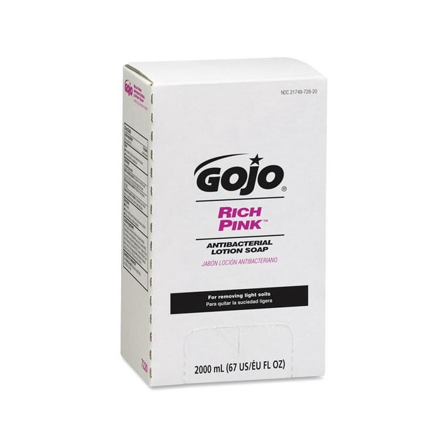 Gojo Rich Pink Antibacterial Lotion Soap Refill - Walmart.com