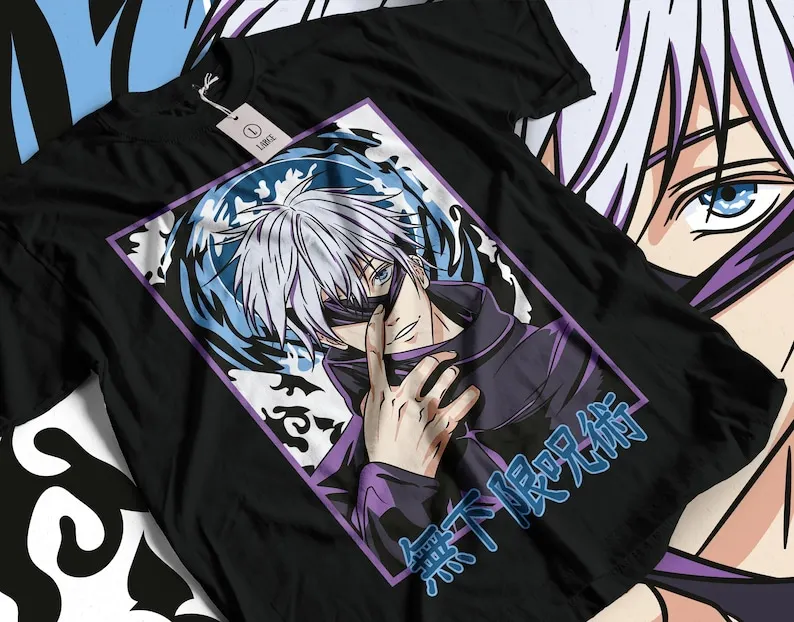 Gojo Satoro Jujutsu Kaisen Anime Vintage Special Unisex Japanese Manga ...