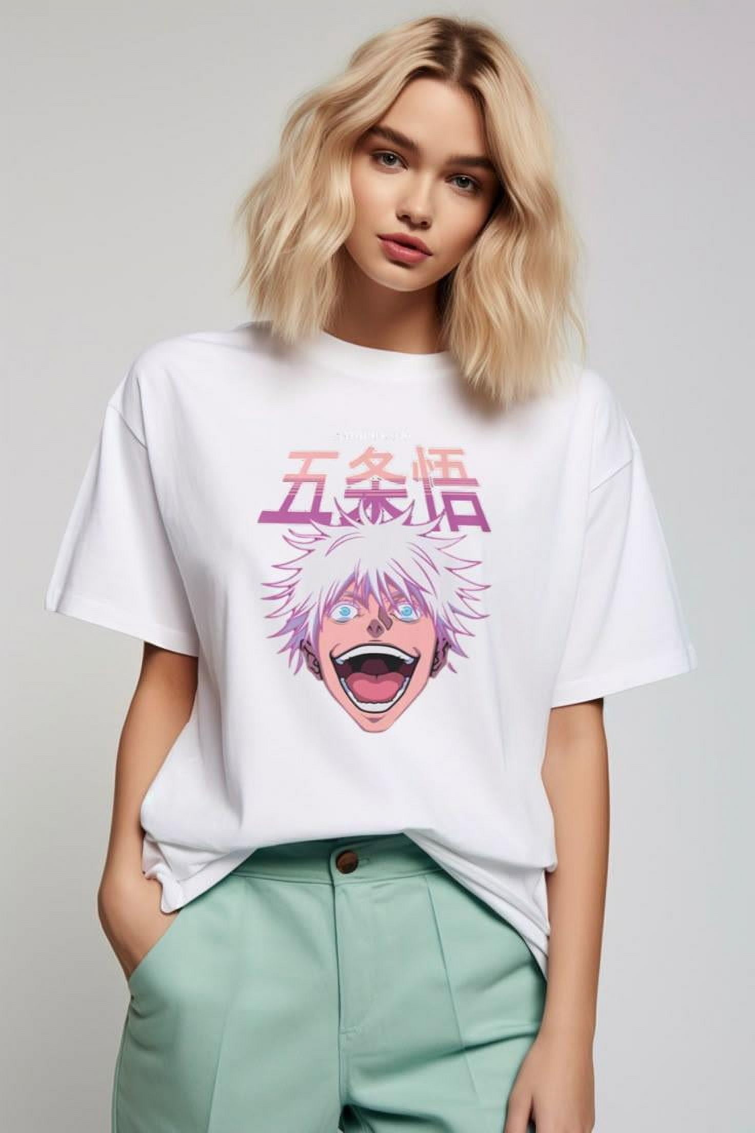 Gojo Satoru Anime Character Jujutsu Kaisen Fan Art Graphic T-Shirt, for ...