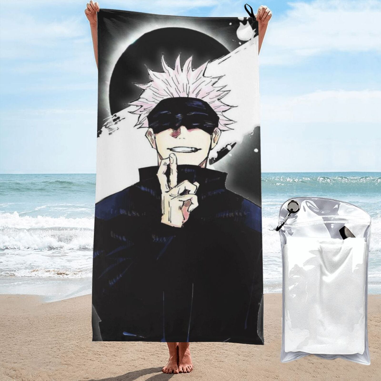 Gojo Satoru Anime Fluffy Bath Towels Quick Drying Lightweight Pool Skin ...