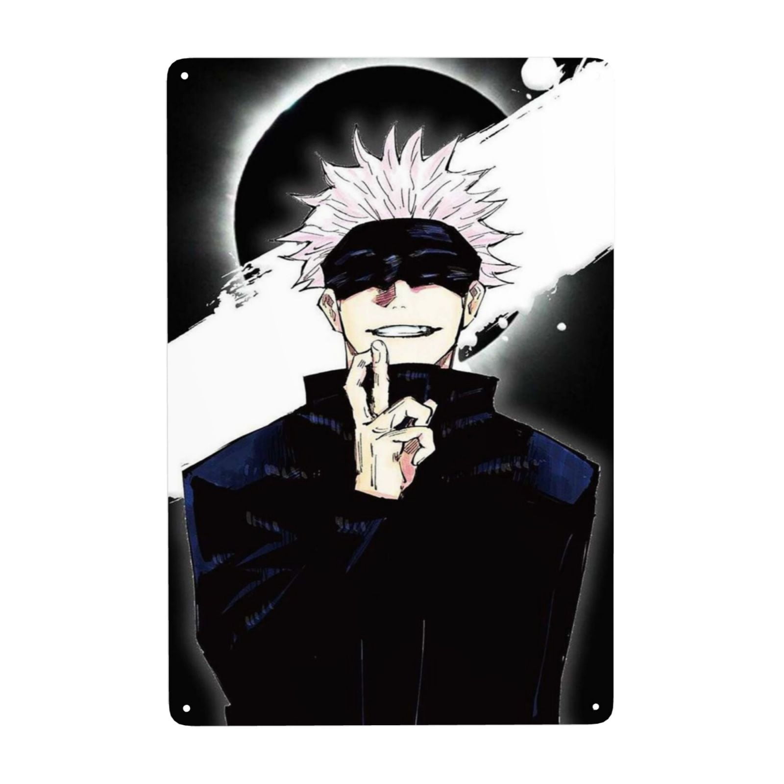 Gojo Satoru Anime Poster Vintage Tin Sign For Bar Office Home Iron ...