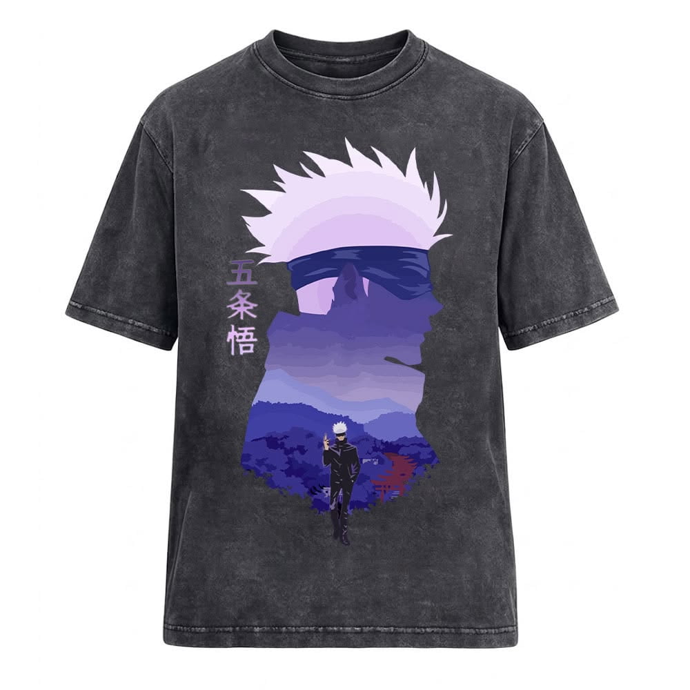 Gojo Satoru Art Washed T-shirt - Walmart.com