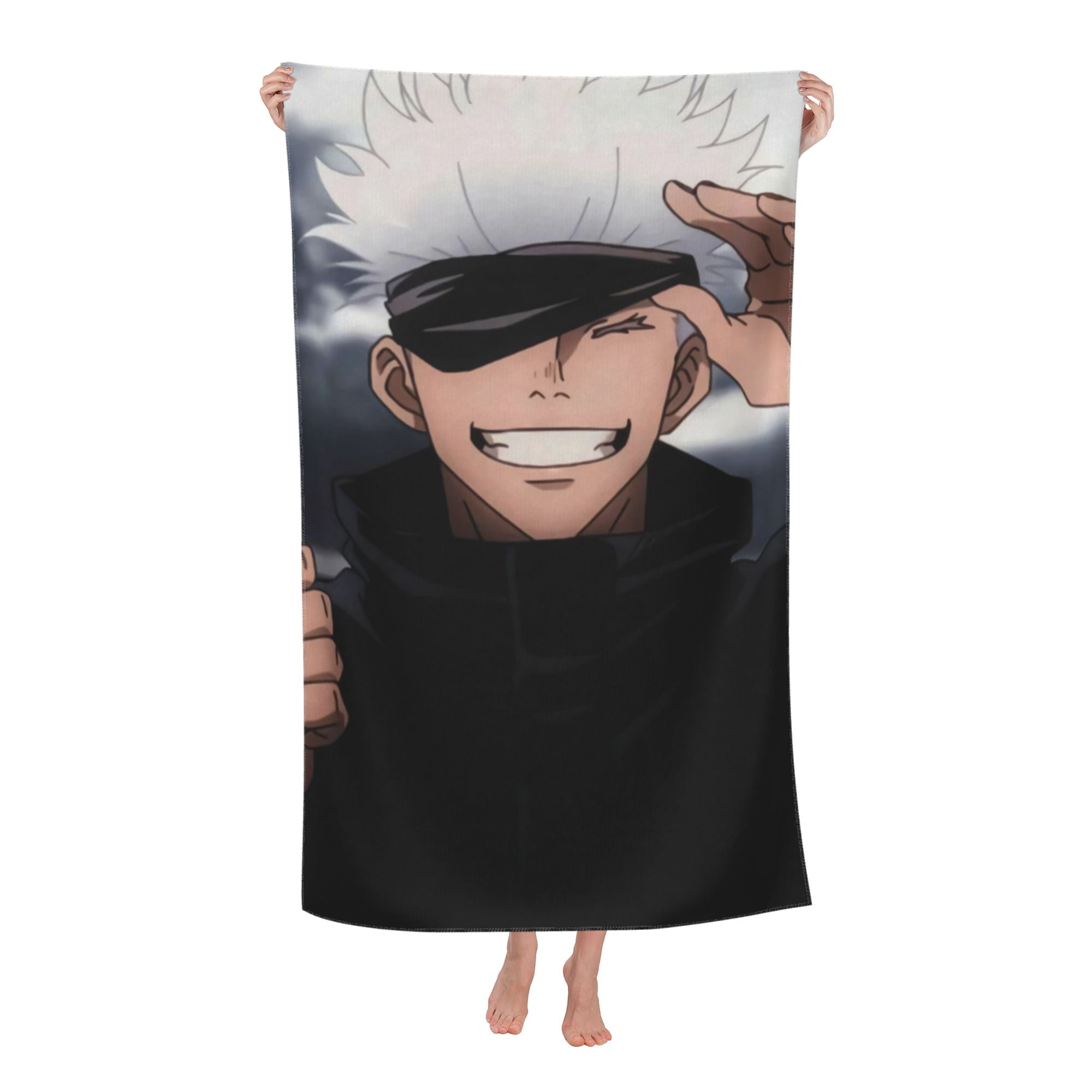 Gojo Satoru Cartoon Beach Towel, 52x32 inch Absorbent Quick Dry Towels ...