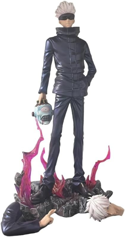 Gojo Satoru Figure, Replacement Heads Standing Gojo Satoru Figurine ...