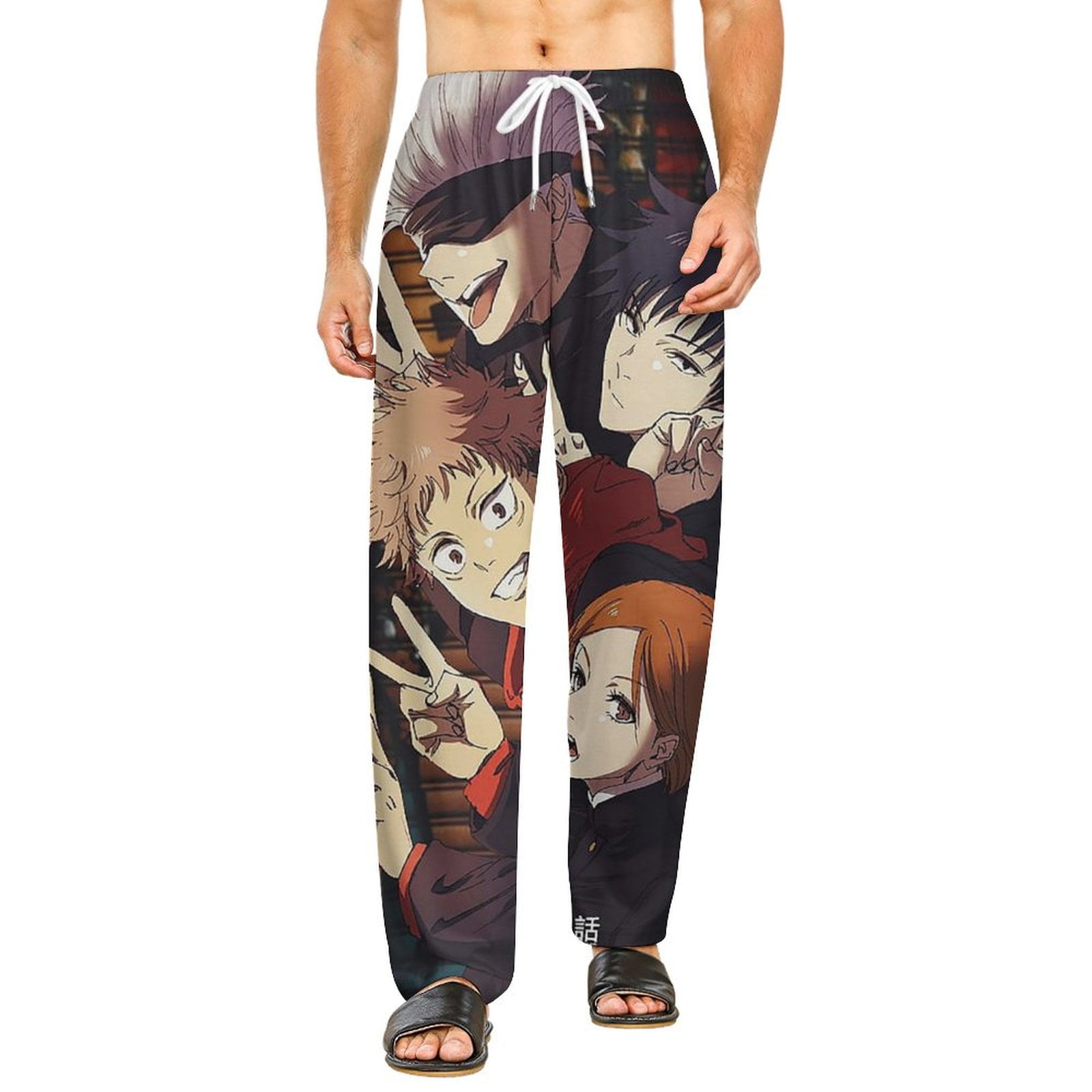 Gojo Satoru Funny Gojo Pajama Long Pants Sleepwear Sleep Pants for Teen ...