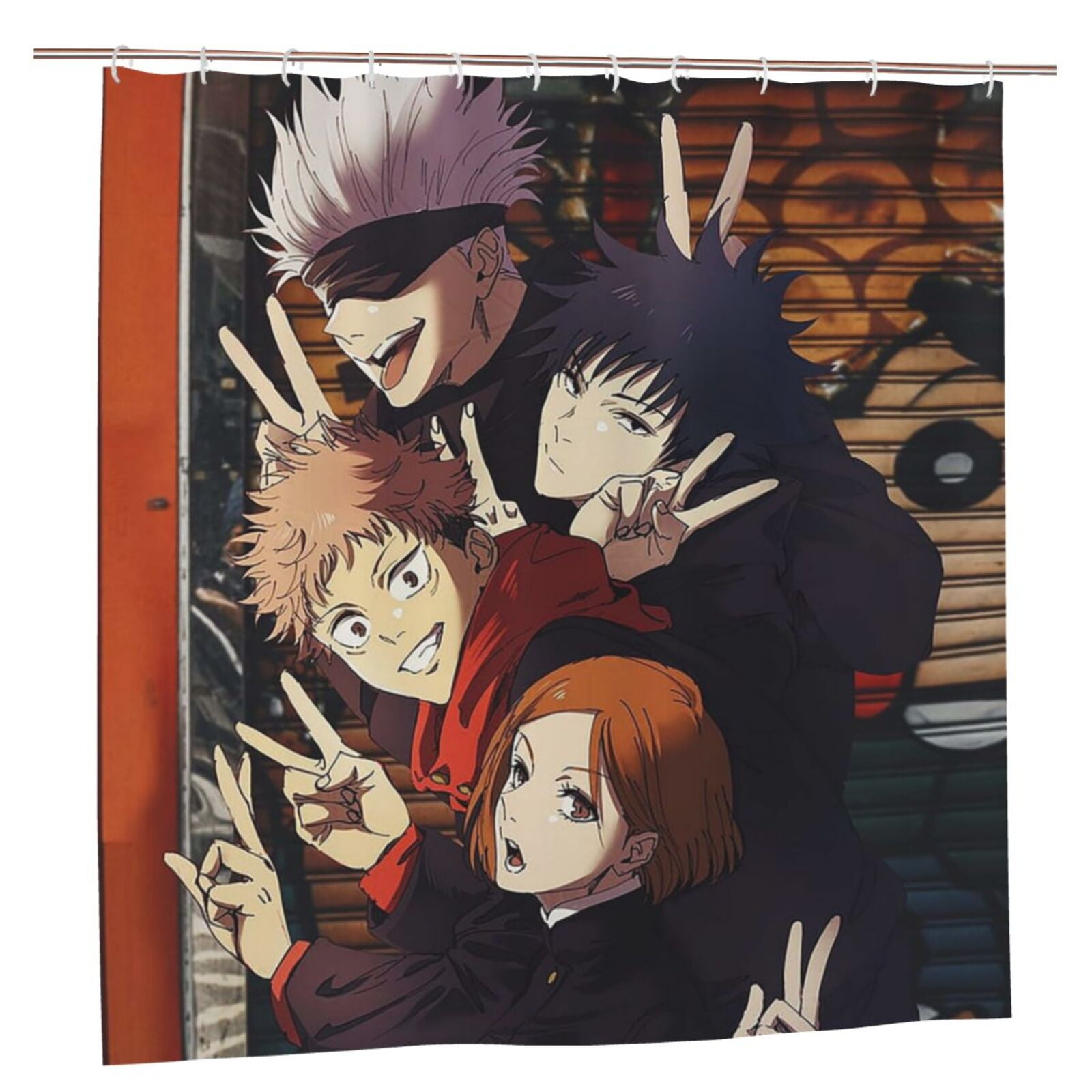 Gojo Satoru Funny Gojo Shower Curtain 72 x 72 in Bathroom Decor Fabric ...