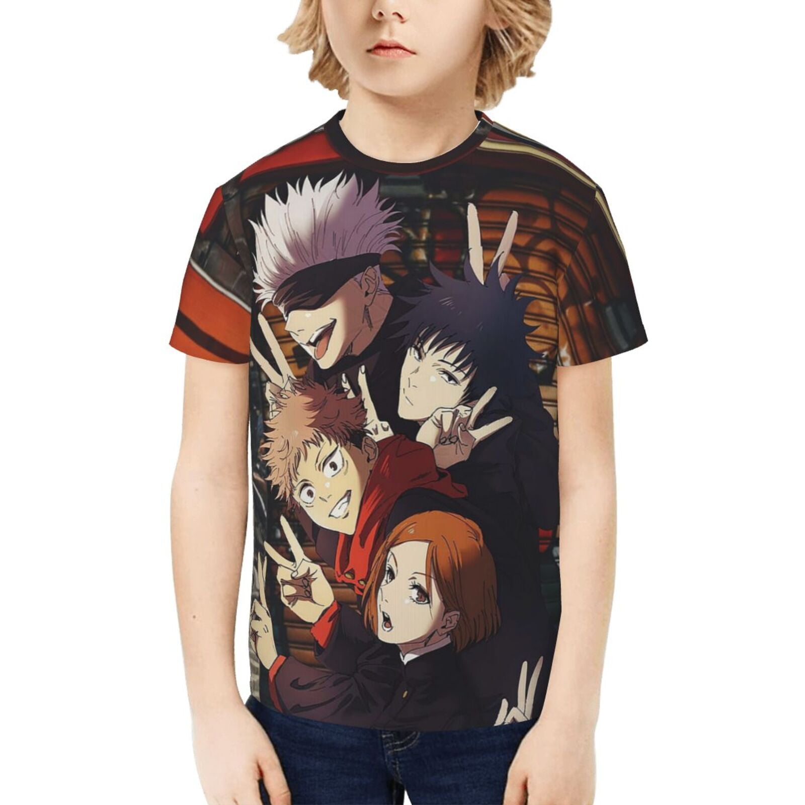 Gojo Satoru Funny Gojo Teenage T-Shirt Kids Shirts Summer Round Neck ...