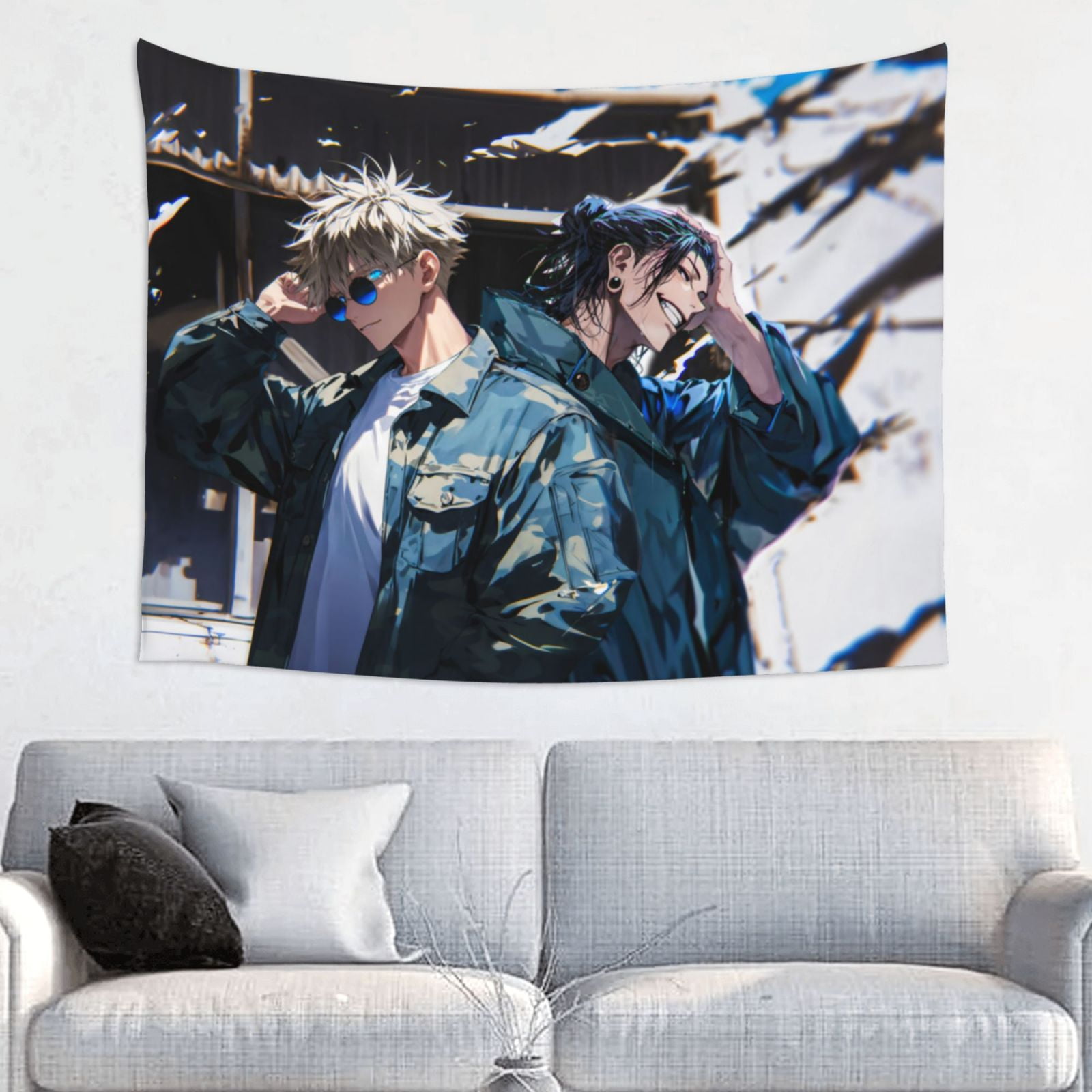 Gojo Satoru Geto Suguru Jujutsu Kaisen Anime Tapestry Indian Wall ...