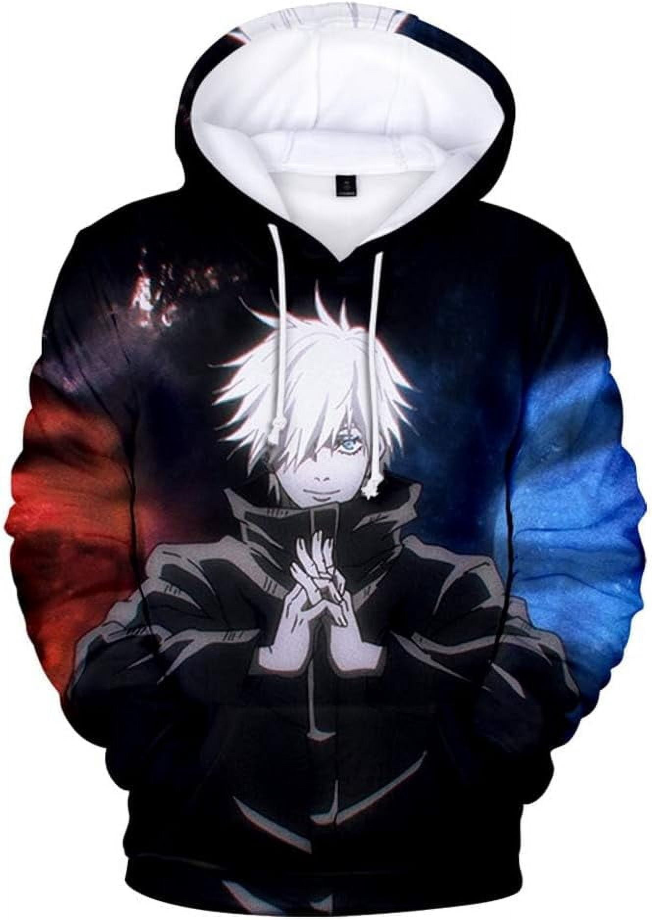 Gojo Satoru Hoodie Anime JJK Hoodie Jujitsu Kaisen Gojo Costume Multi ...
