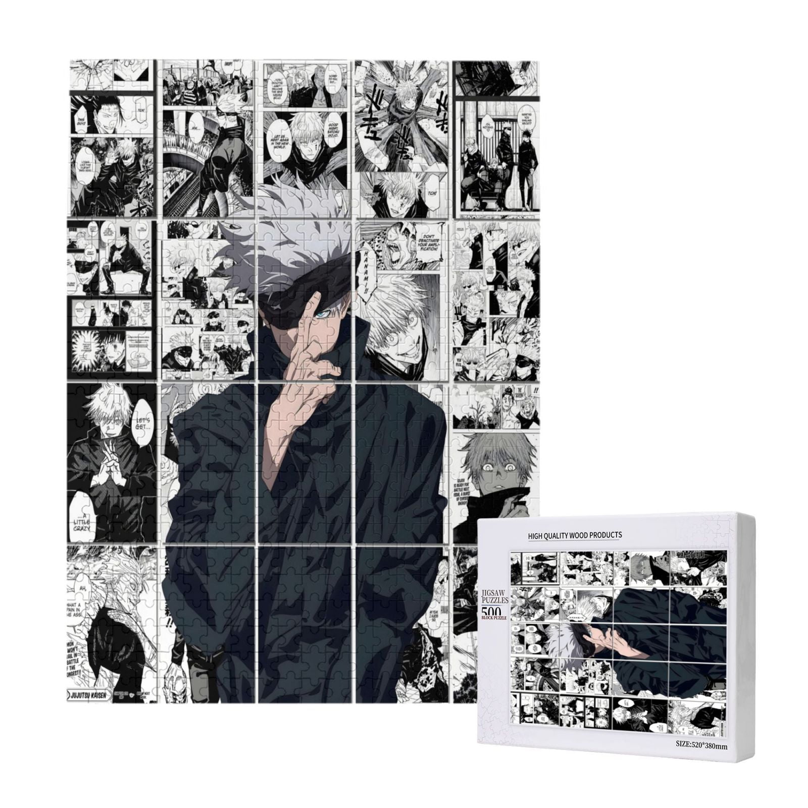 Gojo Satoru Jigsaw Puzzle Interactive Brain Teaser Board Game for ...