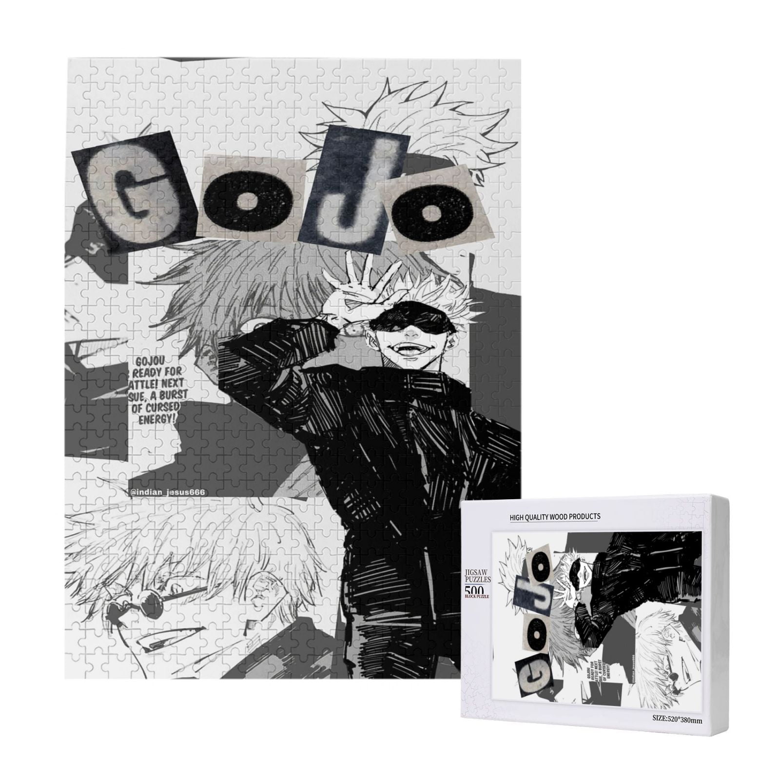 Gojo Satoru Jigsaw Puzzles 300/500/1000 Pieces Wooden Puzzles Gift for ...