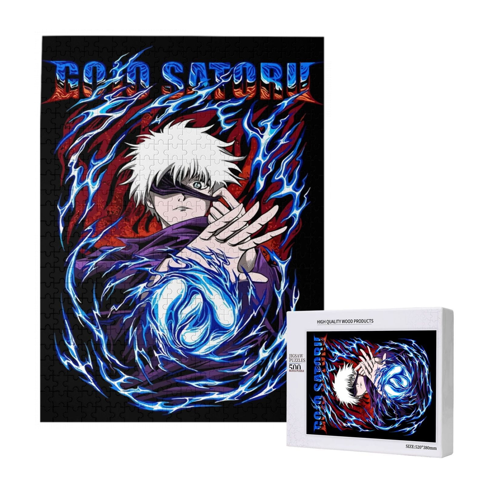 Gojo Satoru Jigsaw Puzzles 300/500/1000 Pieces Wooden Puzzles Gift for ...