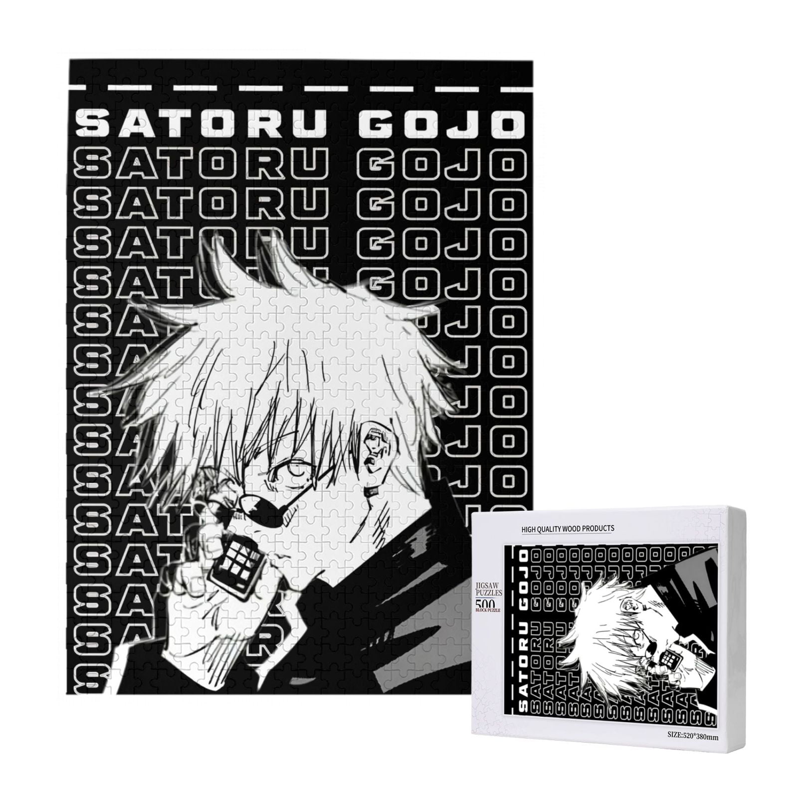 Gojo Satoru Jigsaw Puzzles 300/500/1000 Pieces Wooden Puzzles Gift for ...