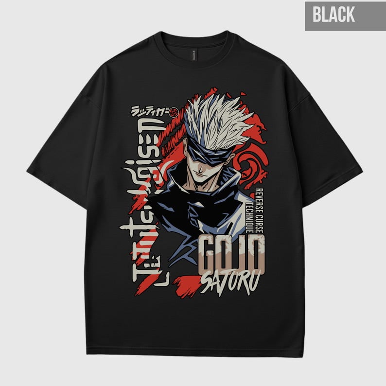 Gojo Satoru Jujutsu Kaisen Anime Shirt - Sizes S-5XL, GrolyTee ...